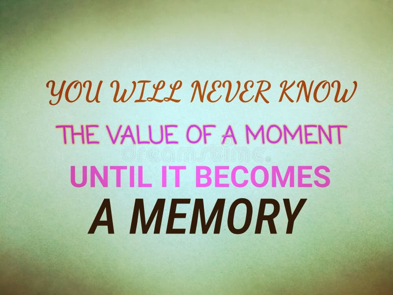 Moment, Value, Memory Text on Wooden Signpost Outdoors Stock Image ...