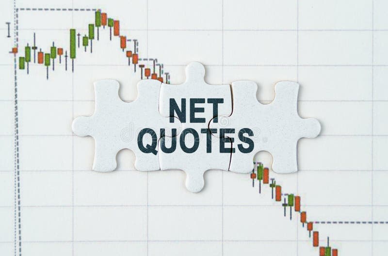 On the Quotes Chart There are Puzzles with the Inscription - Net Quotes ...