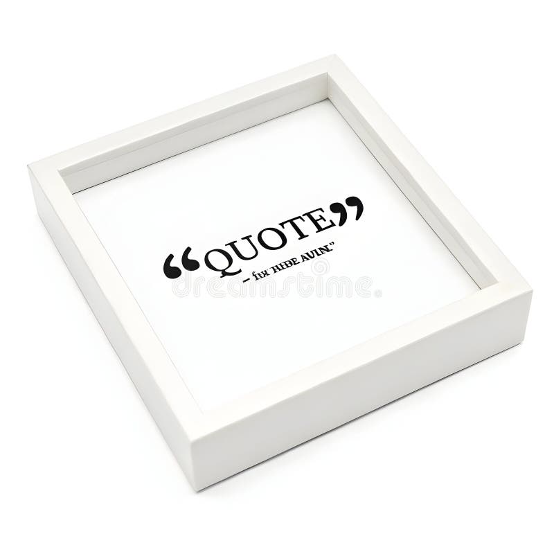 Quotes Frame Box Icon Isolated on White Background Stock Illustration ...