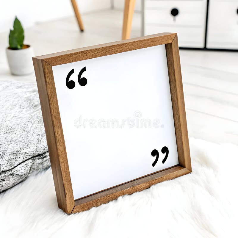 Quotes Frame Box Icon Isolated on White Background Stock Illustration ...