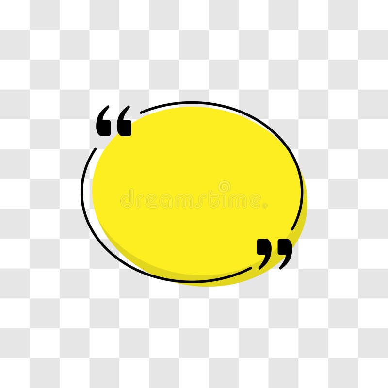 Quotes Frame Dialogue Box Simple Style Stock Vector - Illustration of ...