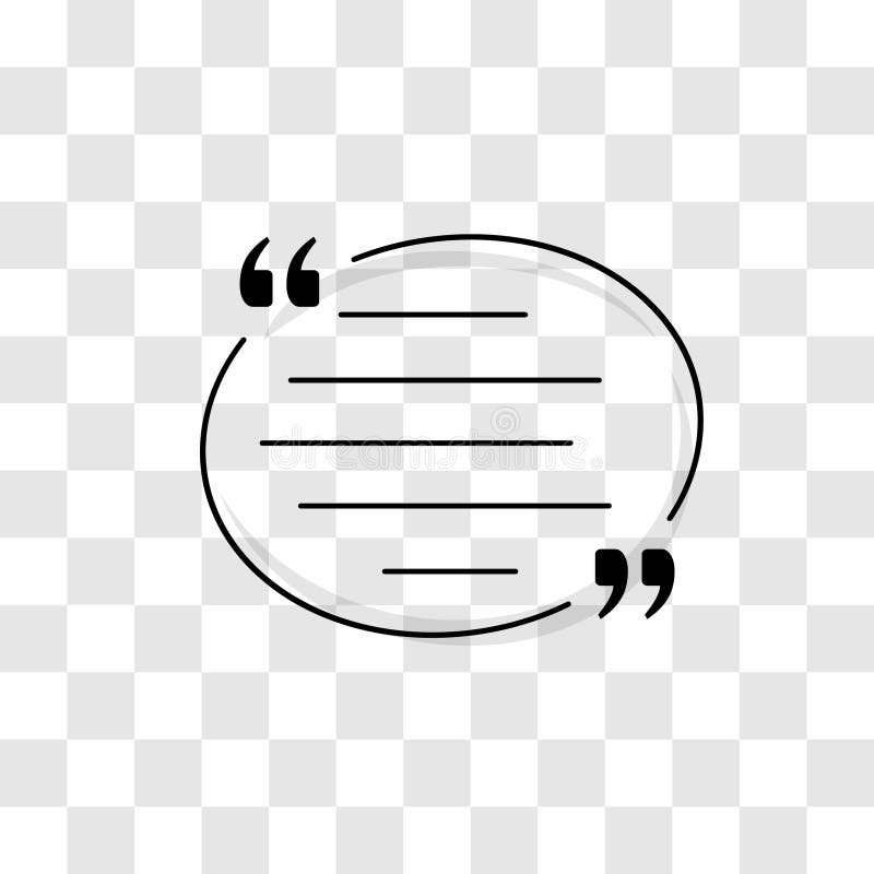 Quotes Frame Dialogue Box Simple Style Stock Vector - Illustration of ...