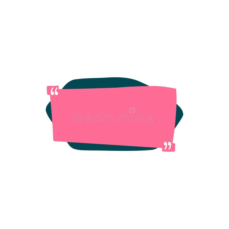 Quotes Frame. Quote Remark, Mention Quotations Frame and Callout Text ...