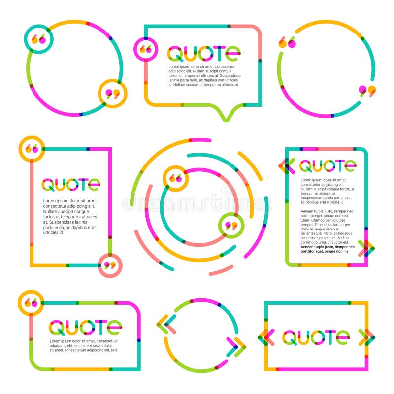 Quotations Box Frame Stock Illustrations – 205 Quotations Box Frame ...