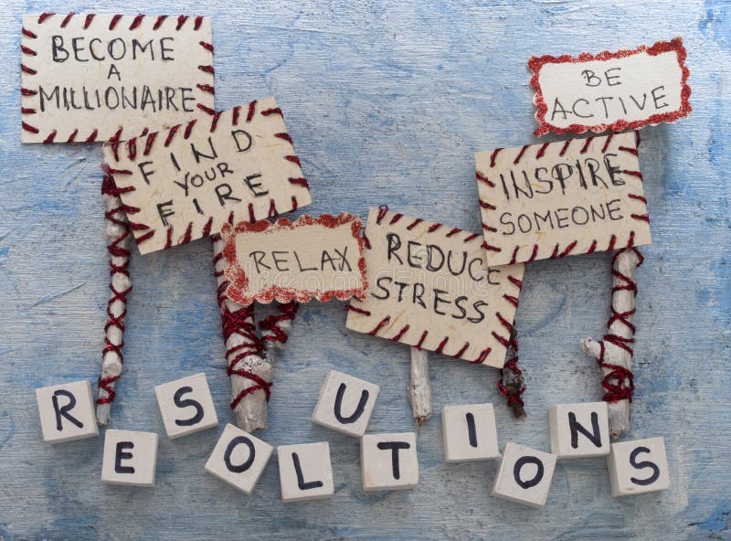 New Year`s Resolutions stock photo. Image of finding - 101539098