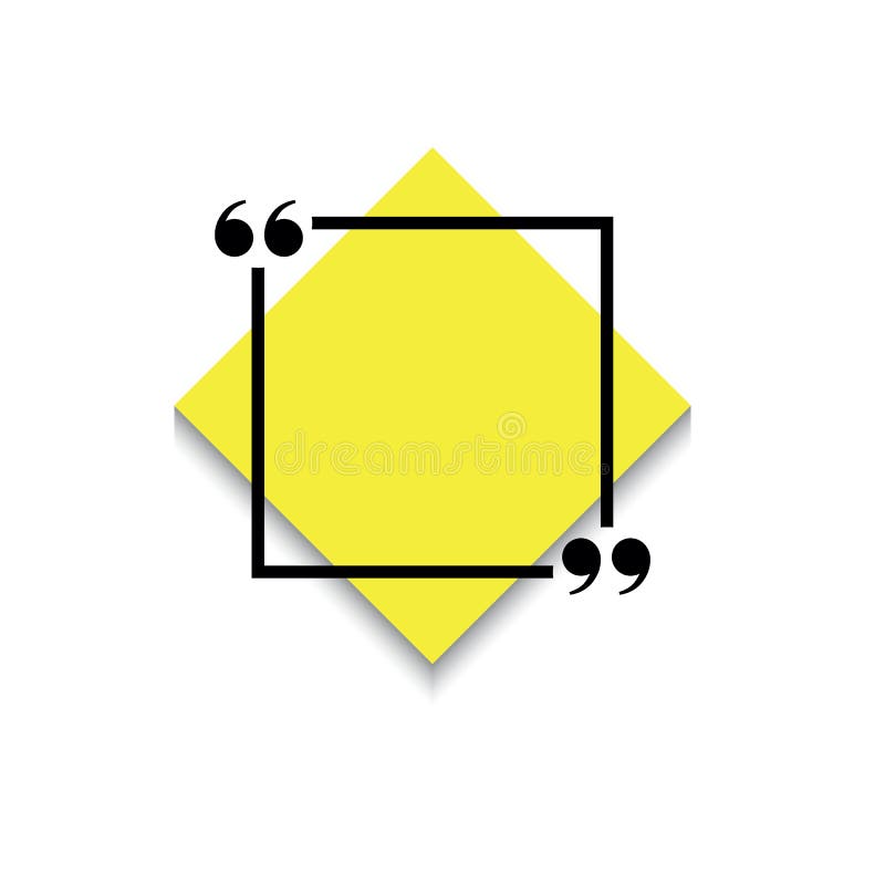 Quotes icon. quotes frame stock vector. Illustration of chat - 185930342