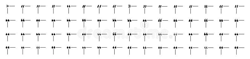 Quotes Icon Set. Quote Symbol and Mark Quote Stock Vector ...