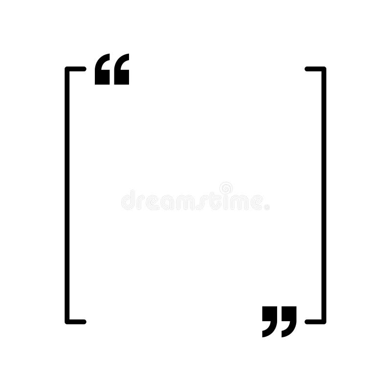 Quotes Icon Vector. Quotemarks Outline, Speech Marks, Inverted Commas ...