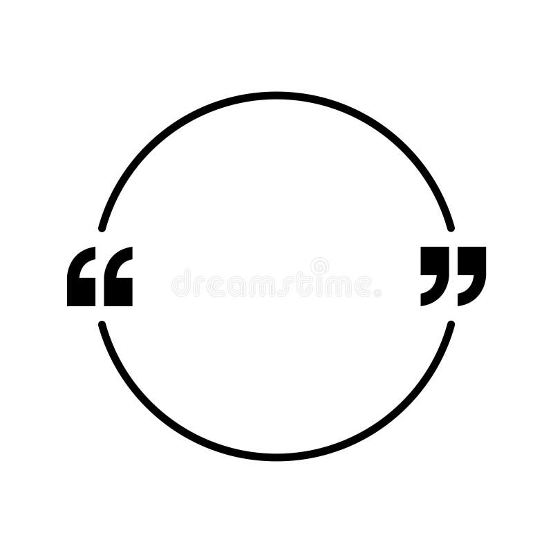 Quotes Icon Vector. Quotemarks Outline, Speech Marks, Inverted Commas ...
