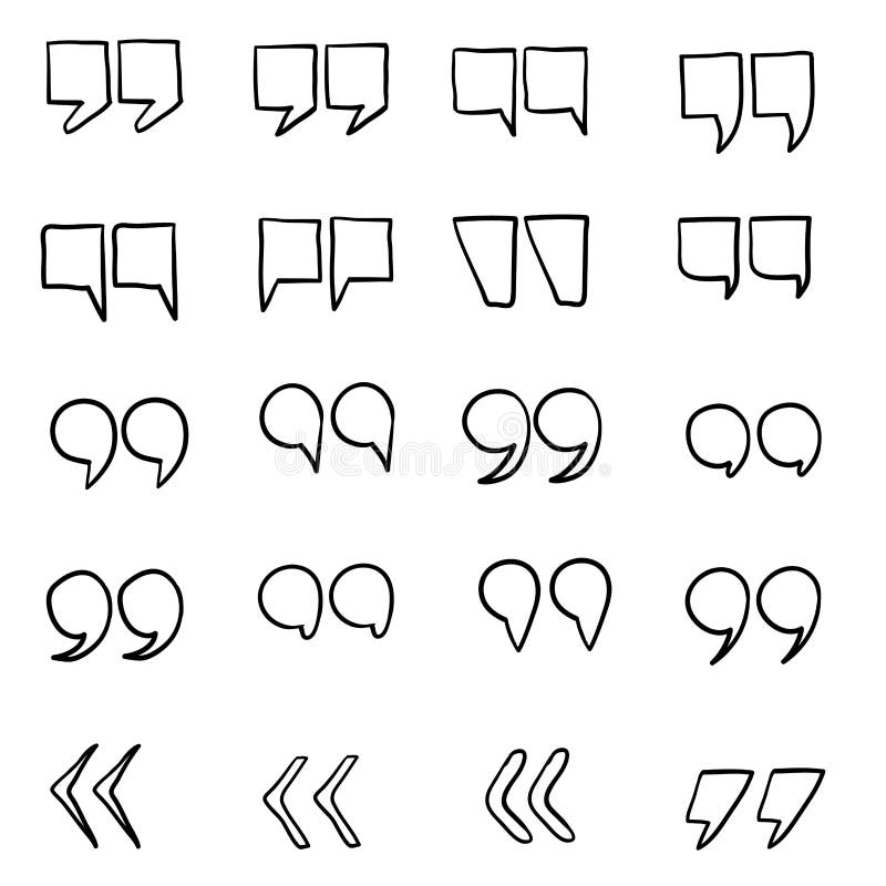 Quotes Marks. Quotation Marking Speech Punctuation Excerpt Commas ...