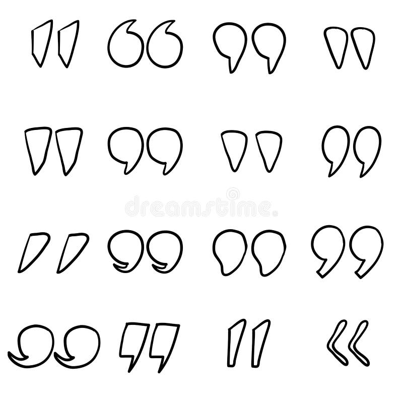 Quotes Marks. Quotation Marking Speech Punctuation Excerpt Commas ...