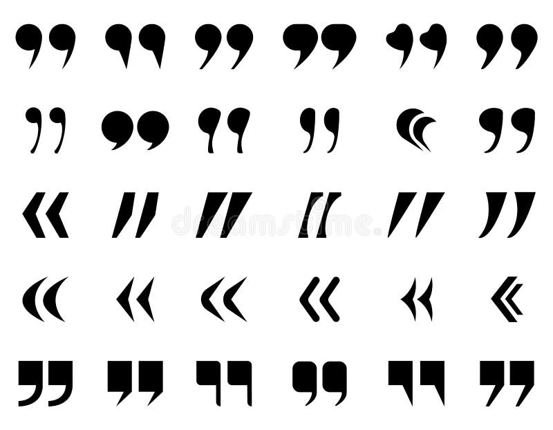 Quotes Marks. Quotation Marking Speech Punctuation Excerpt Commas ...