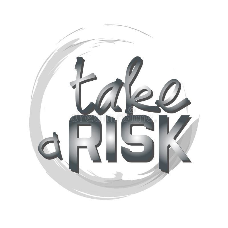 Quotes poster. Take a risk stock vector. Illustration of retail - 96844246