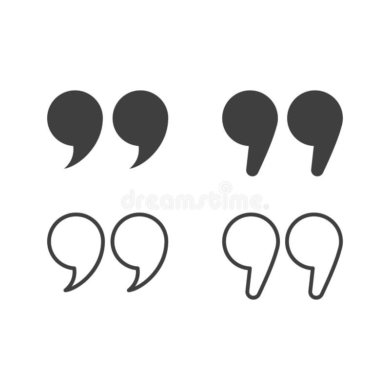 Quotation Marks Icons Stock Illustrations – 268 Quotation Marks Icons Stock Illustrations ...