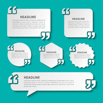 Quotation Shapes Stock Illustrations – 851 Quotation Shapes Stock ...