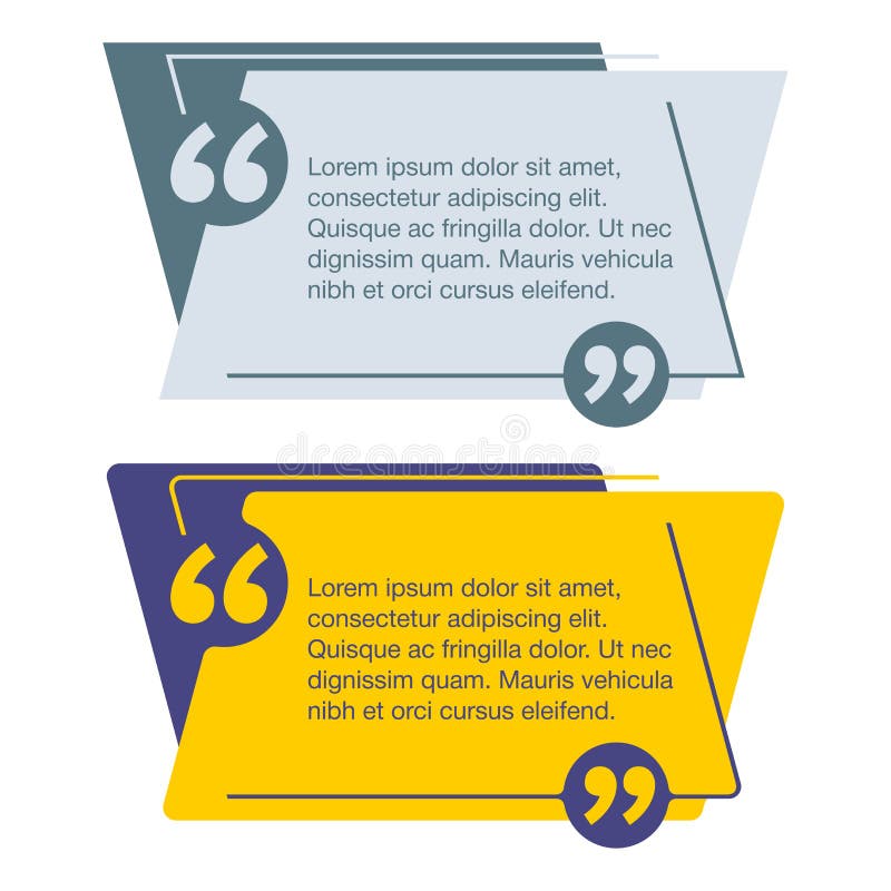 Quotes Template with Modern Decorative Frame Stock Vector ...