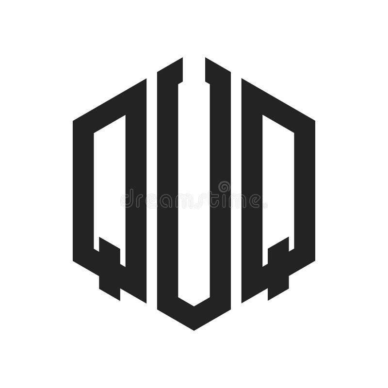 QUQ Logo Design. Initial Letter QUQ Monogram Logo Using Hexagon Shape ...
