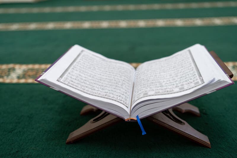 Quran in the mosque stock image. Image of bible, allah - 180941681
