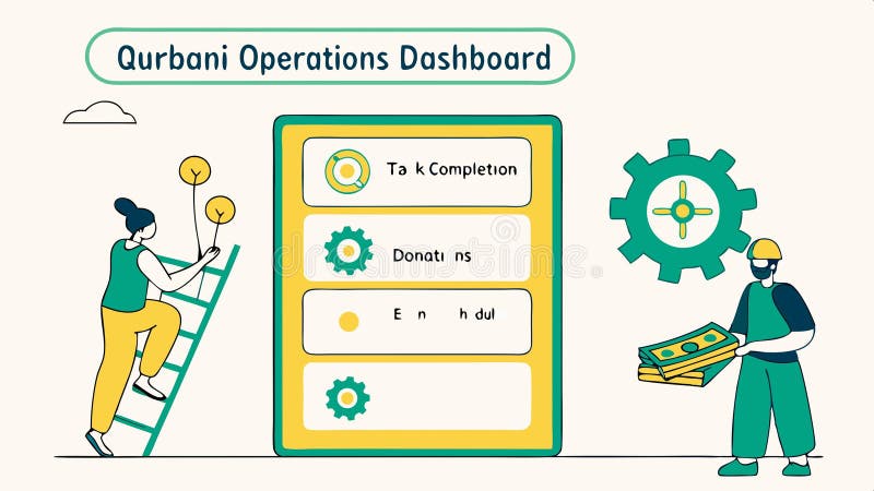 Qurbani Operations Dashboard, Eid Management Vector Design Generative ...