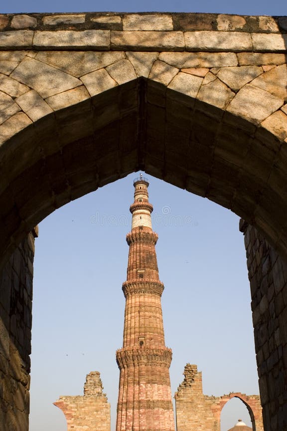 Qutab Minar stock photo. Image of travel, qutab, historic - 19073308