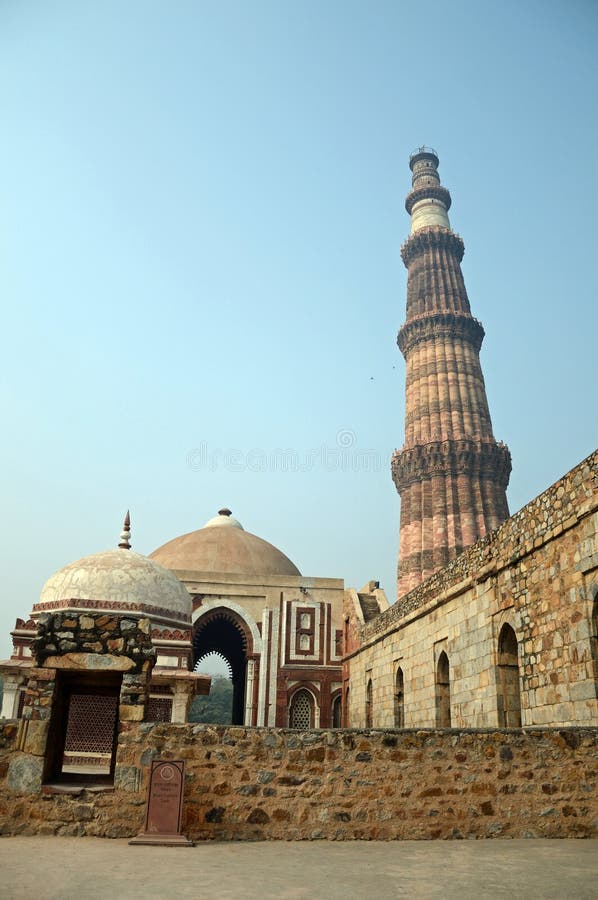 Qutb Minar stock image. Image of delhi, qutb, monument - 22281377