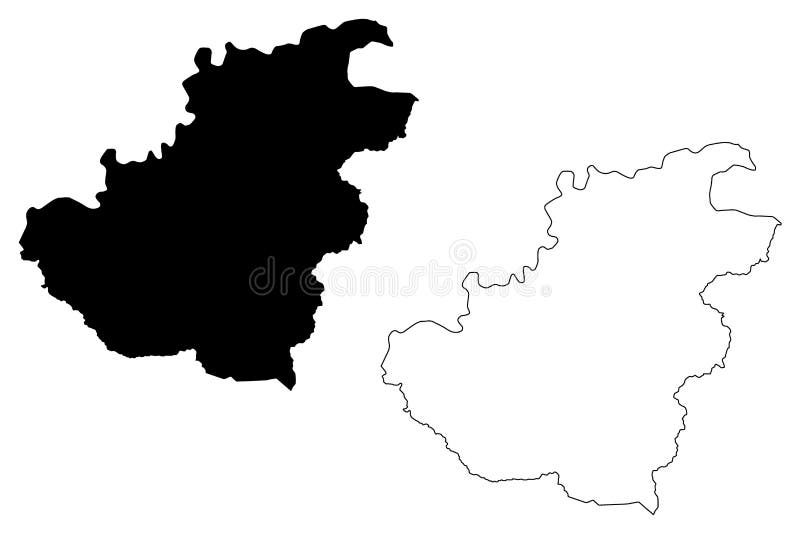 Quthing District Districts of Lesotho, Kingdom of Lesotho Map Vector ...