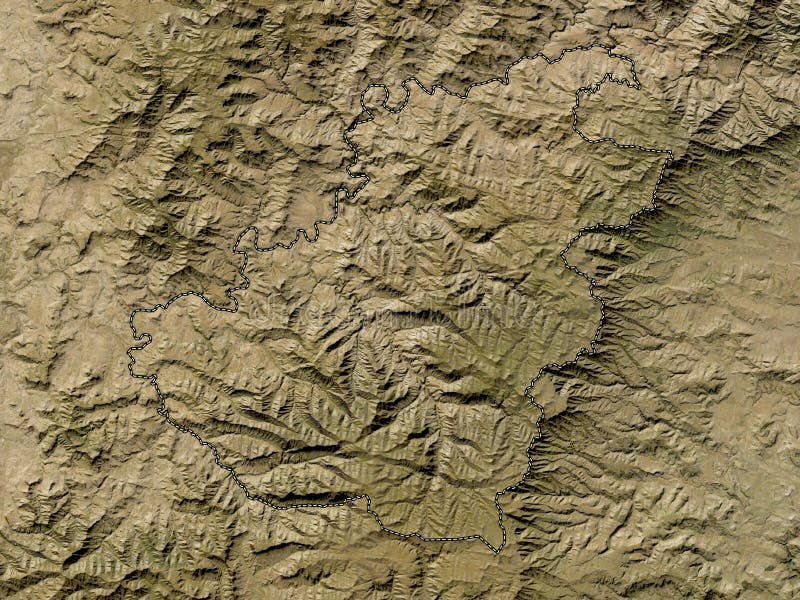Quthing, Lesotho. Low-res Satellite. No Legend Stock Illustration ...