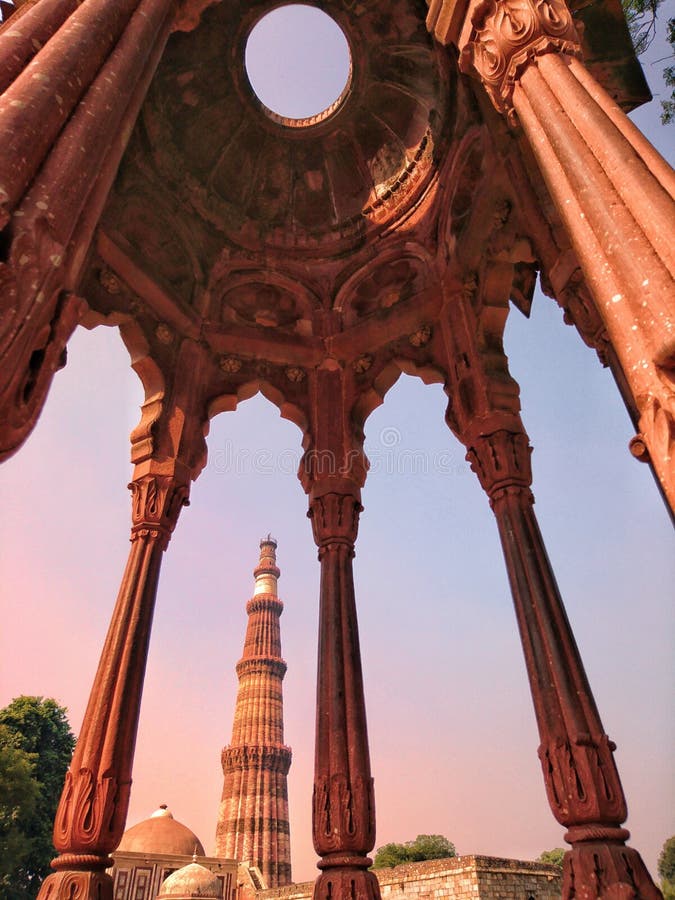 Qutub minar stock photo. Image of delhi, beautiful, minar - 108587152