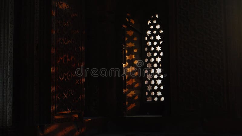 The Qutub Minar S Latticed Windows Cast Intricate Shadows in the ...