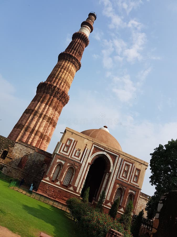 Qutub Minar Side View Stock Photos - Free & Royalty-Free Stock Photos ...