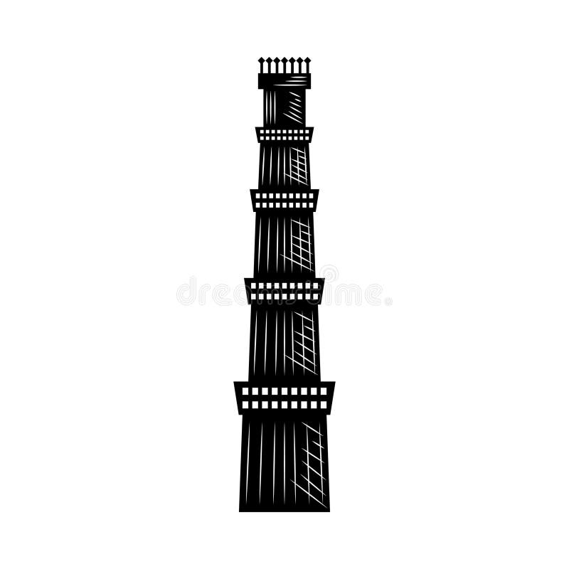 Qutub Minar Outline