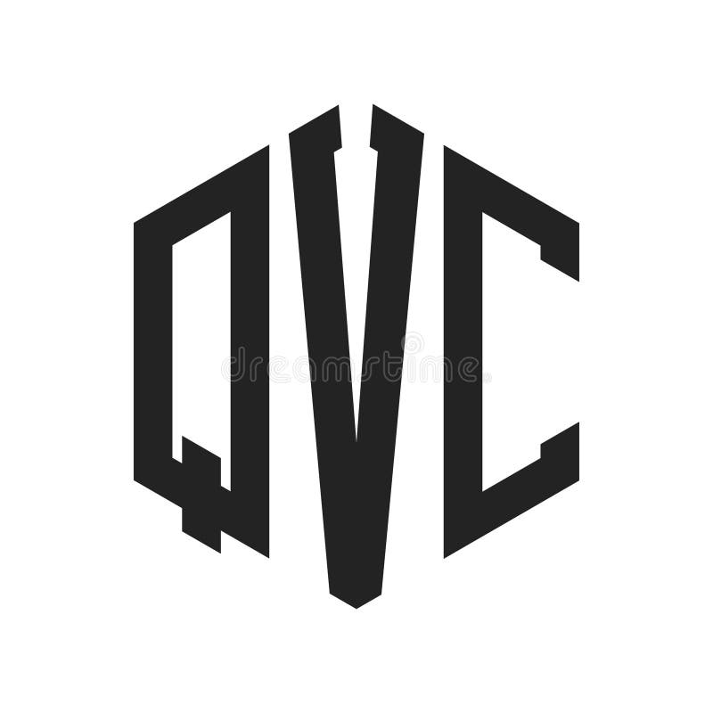 QVC Logo Design. Initial Letter QVC Monogram Logo Using Hexagon Shape ...