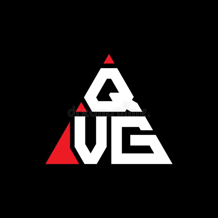 QVG Triangle Letter Logo Design with Triangle Shape. QVG Triangle Logo ...