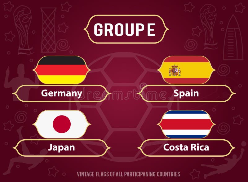 Round Flags with White Border of All Participating Countries of Qatar ...