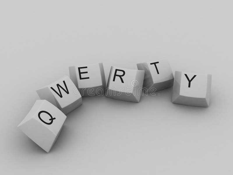 Qwerty keyboard stock photo. Image of letters, mouse - 16633066