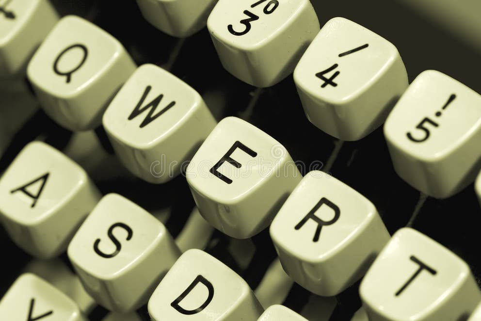 Qwerty stock image. Image of pattern, levers, keyboard - 3376261