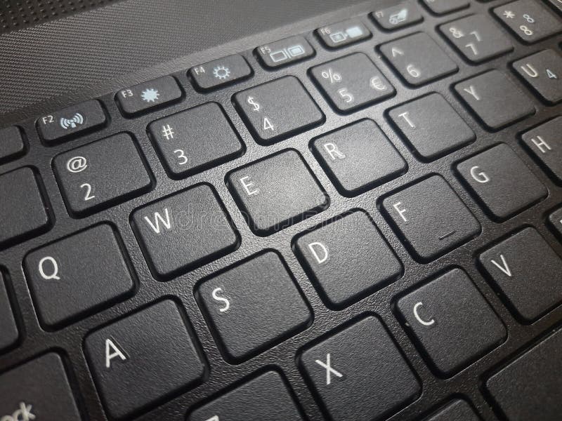 Qwerty Keyboard close up stock image. Image of close - 277061243