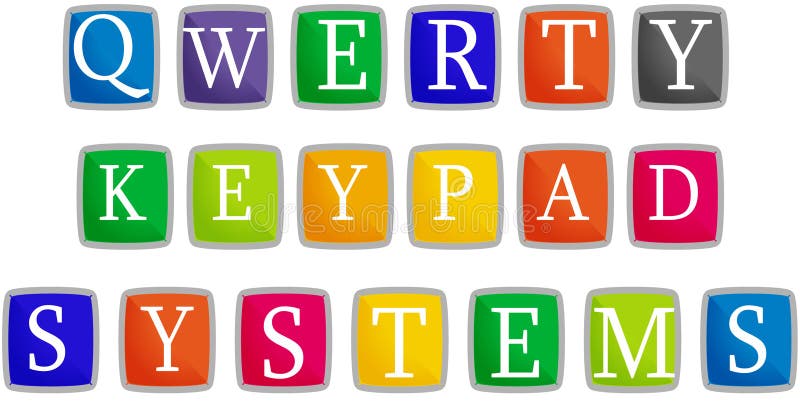 Qwerty keypad stock illustration. Illustration of keyboard - 7197823