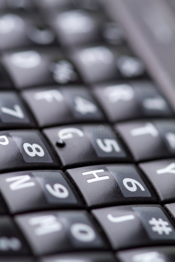 Qwerty Keypad from Cellphone Stock Image - Image of success, network ...
