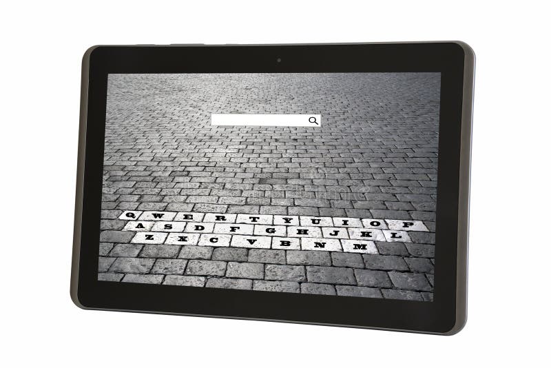 Qwerty on Tablet stock image. Image of digital, portable - 36801467