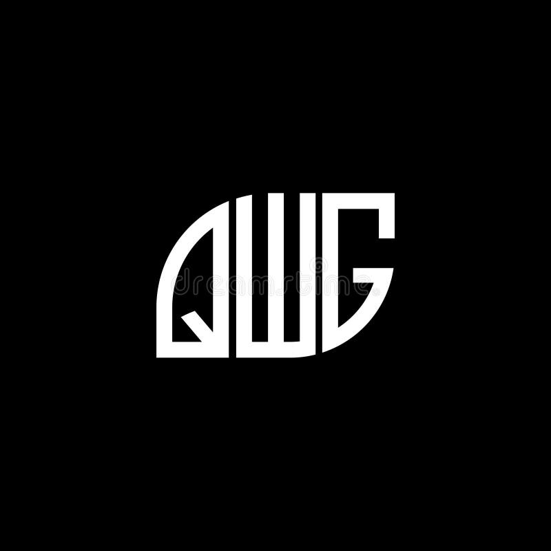 QWG Letter Logo Design on Black Background.QWG Creative Initials Letter ...