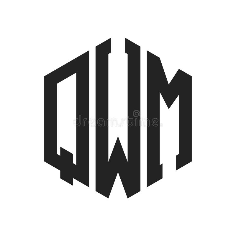 QWM Logo Design. Initial Letter QWM Monogram Logo Using Hexagon Shape ...