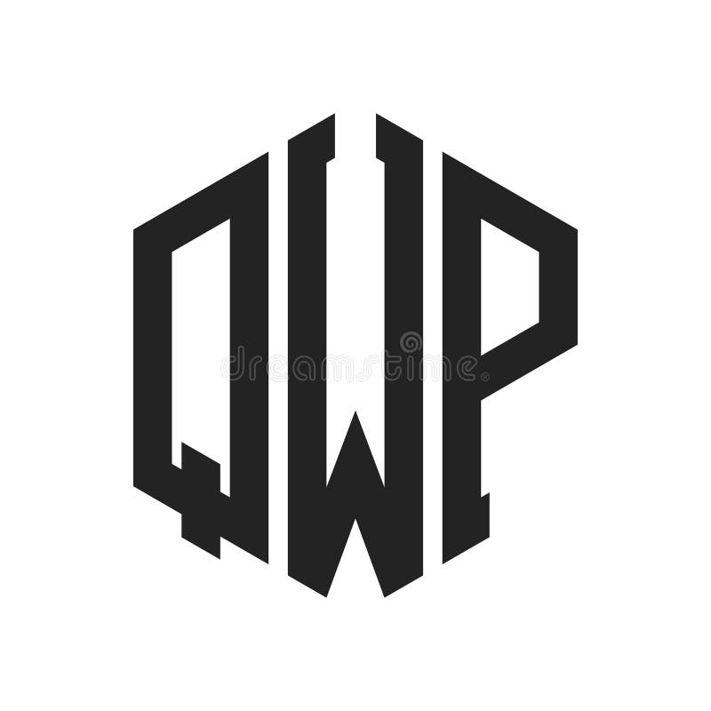 QWP Logo Design. Initial Letter QWP Monogram Logo Using Hexagon Shape ...