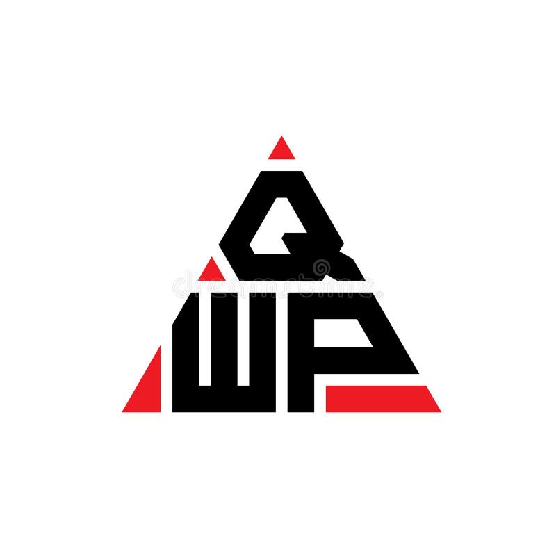 QWP Triangle Letter Logo Design with Triangle Shape. QWP Triangle Logo ...