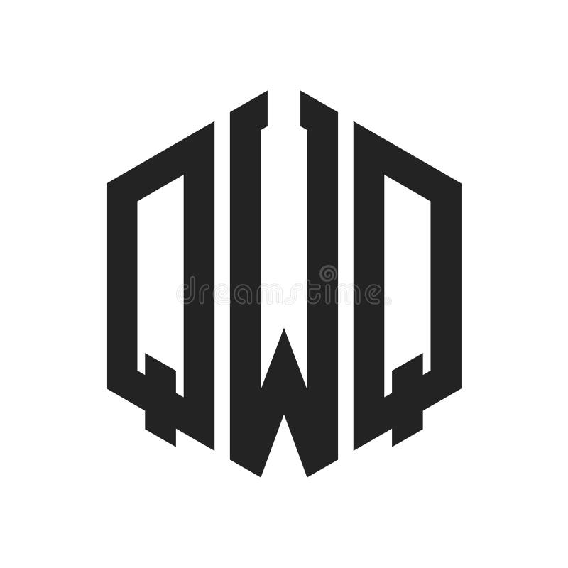 QWQ Logo Design. Initial Letter QWQ Monogram Logo Using Hexagon Shape ...