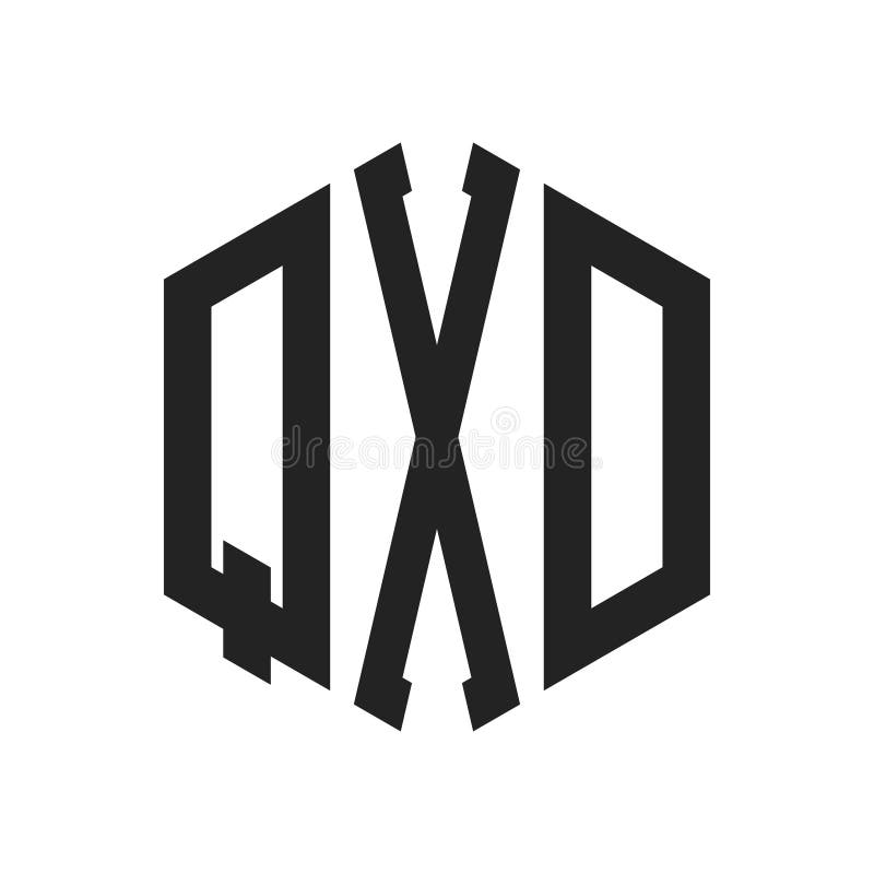 QXD Logo Design. Initial Letter QXD Monogram Logo Using Hexagon Shape ...