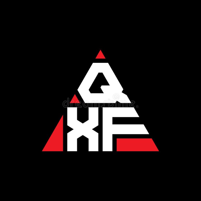 QXF Triangle Letter Logo Design with Triangle Shape. QXF Triangle Logo ...