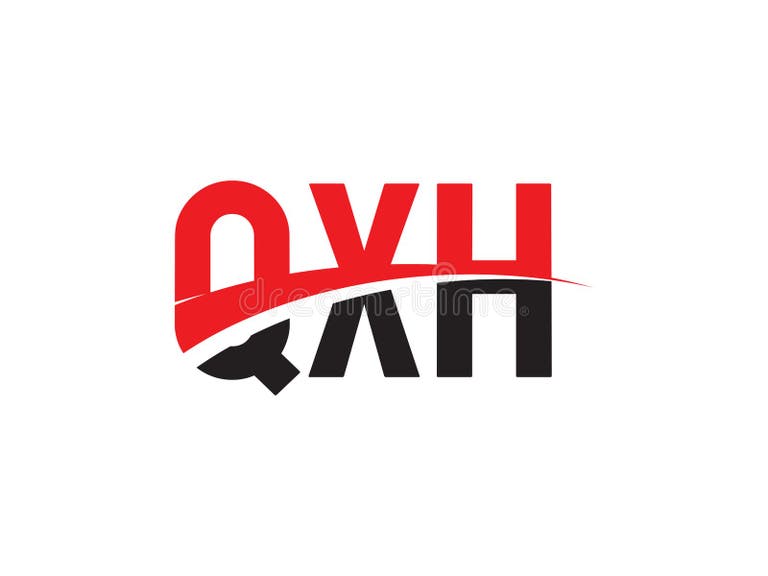 QXH Letter Initial Logo Design Vector Illustration Stock Vector ...