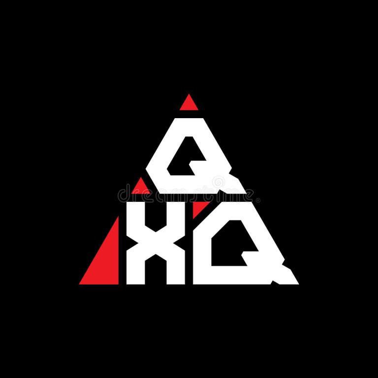 QXQ Triangle Letter Logo Design with Triangle Shape. QXQ Triangle Logo ...