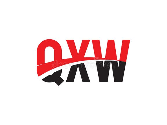QXW Letter Initial Logo Design Vector Illustration Stock Vector ...